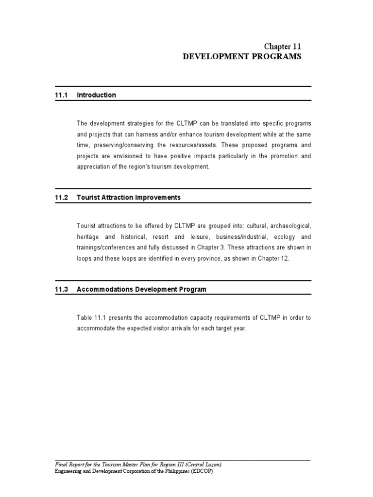 Developing Tourism Infrastructure: A Comprehensive Accommodations ...
