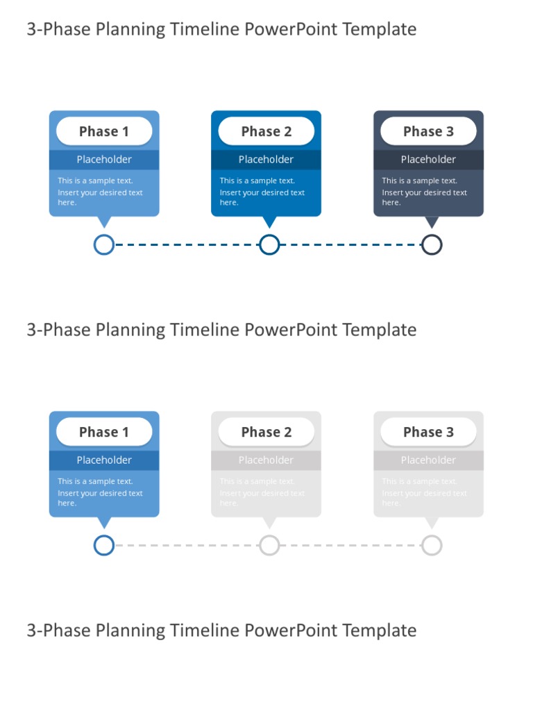 3-Phase Planning Timeline Powerpoint Template | PDF | Coupon | Marketing