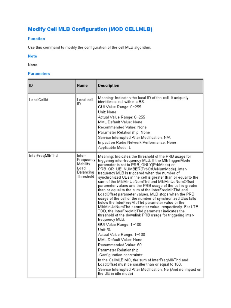Mod Cellmlb | PDF | Parameter (Computer Programming) | Duplex (Telecommunications)