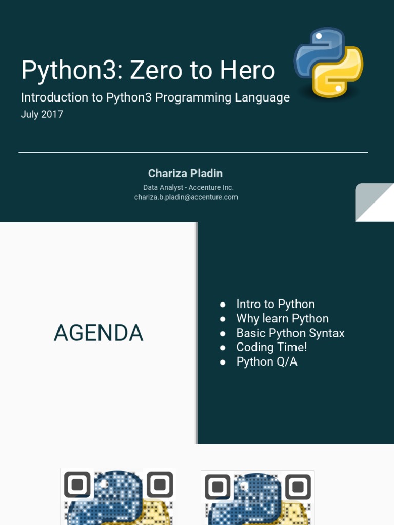 Zerotohero Python3 170809030243 | PDF | Python (Programming Language) | Variable (Computer Science)