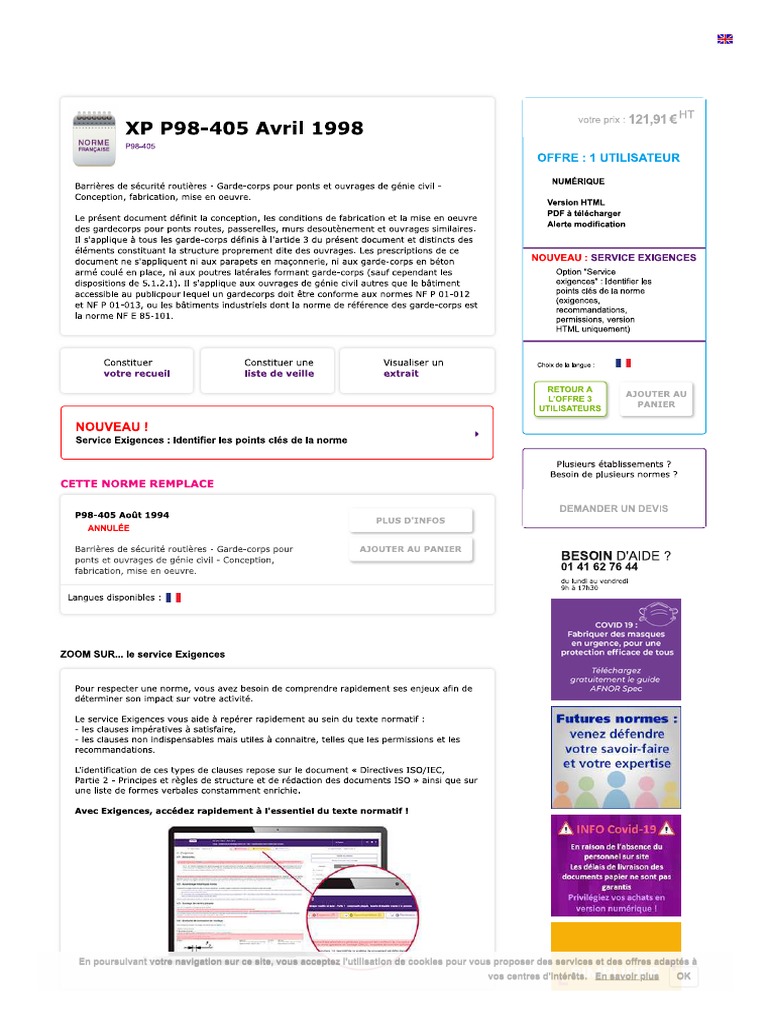 AFNOR XP P98-405 - Page PDF | PDF