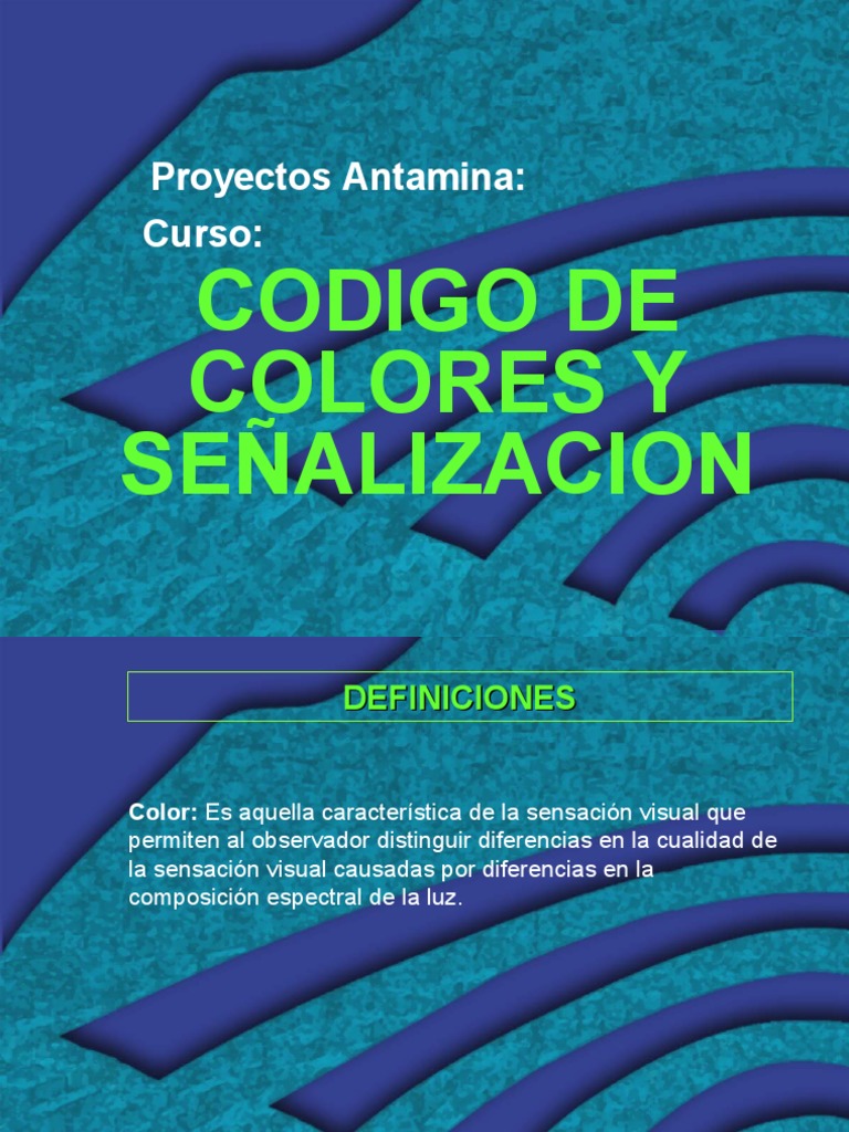 Codigo de Colores y Señales | PDF | Residuos | El plastico