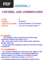 Control and Coordination Class 10 Notes | PDF | Neuron | Nerve