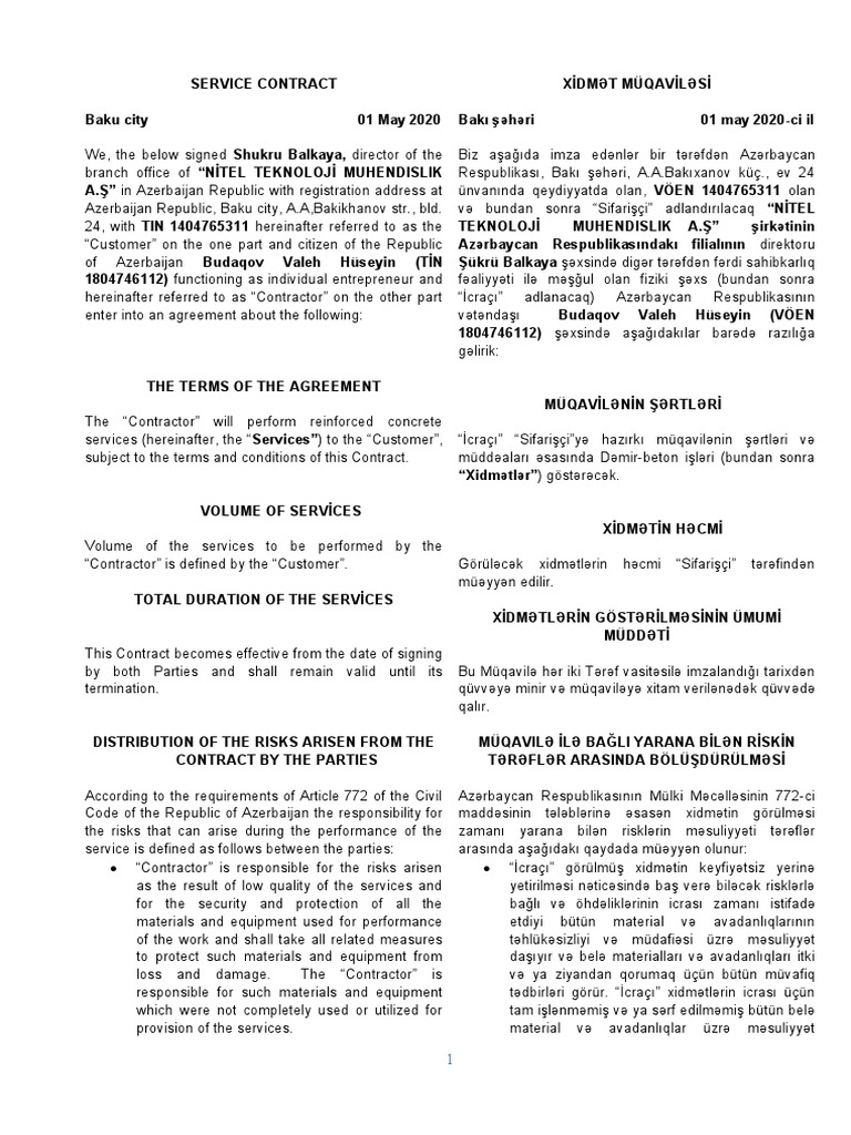 Service Contract | PDF