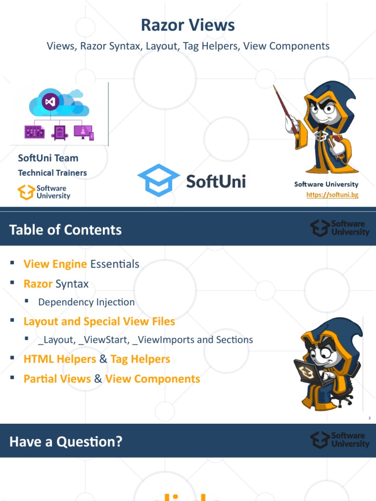Csharp Asp Net Core Razor Views And Layouts Pdf Html Element Html