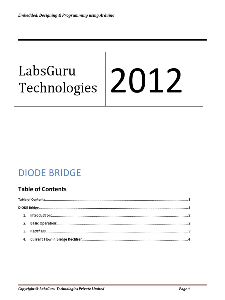 Labsguru Technologies Diode Bridge Pdf Rectifier Power Engineering