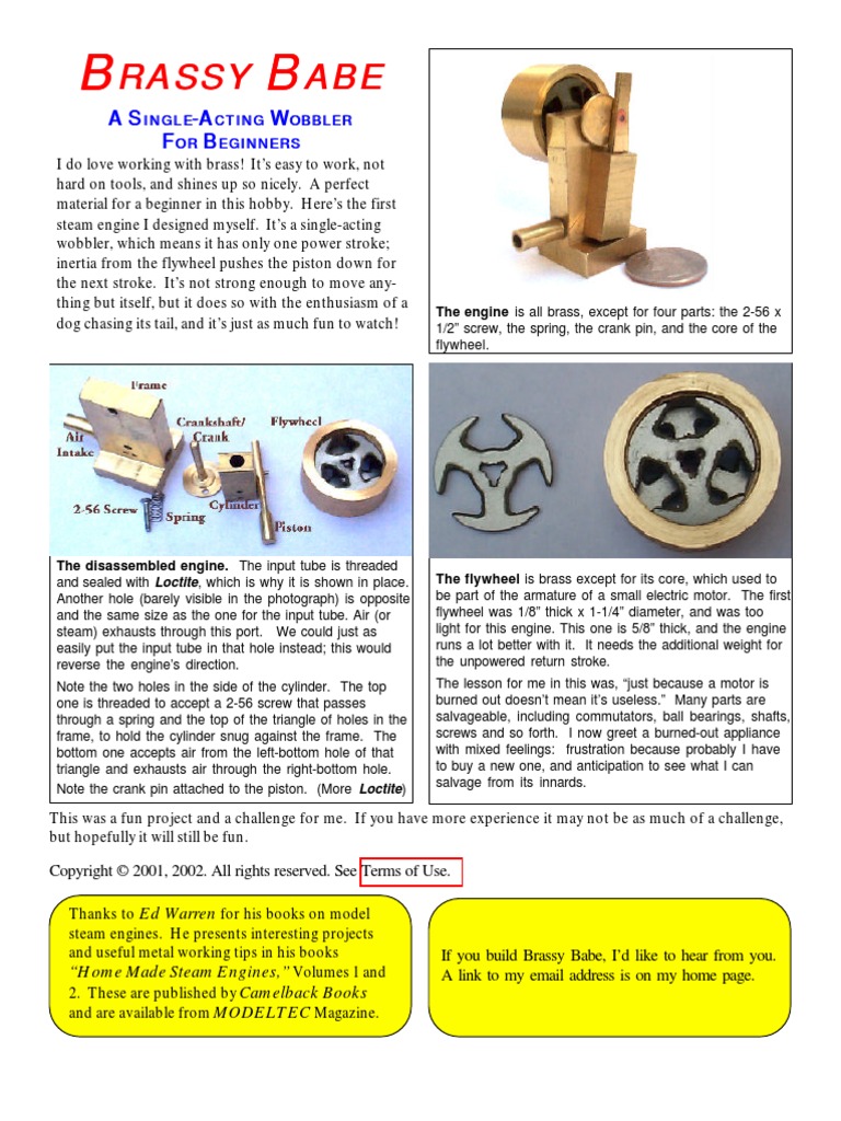 Brassy Babe | PDF | Piston | Cylinder (Engine)
