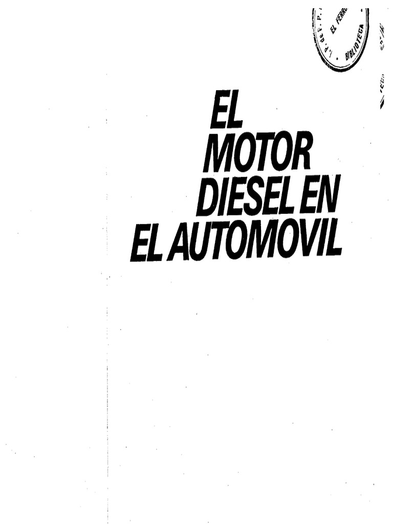 Mecanica - El Motor Diesel Libro Ed. CEAC PDF | PDF
