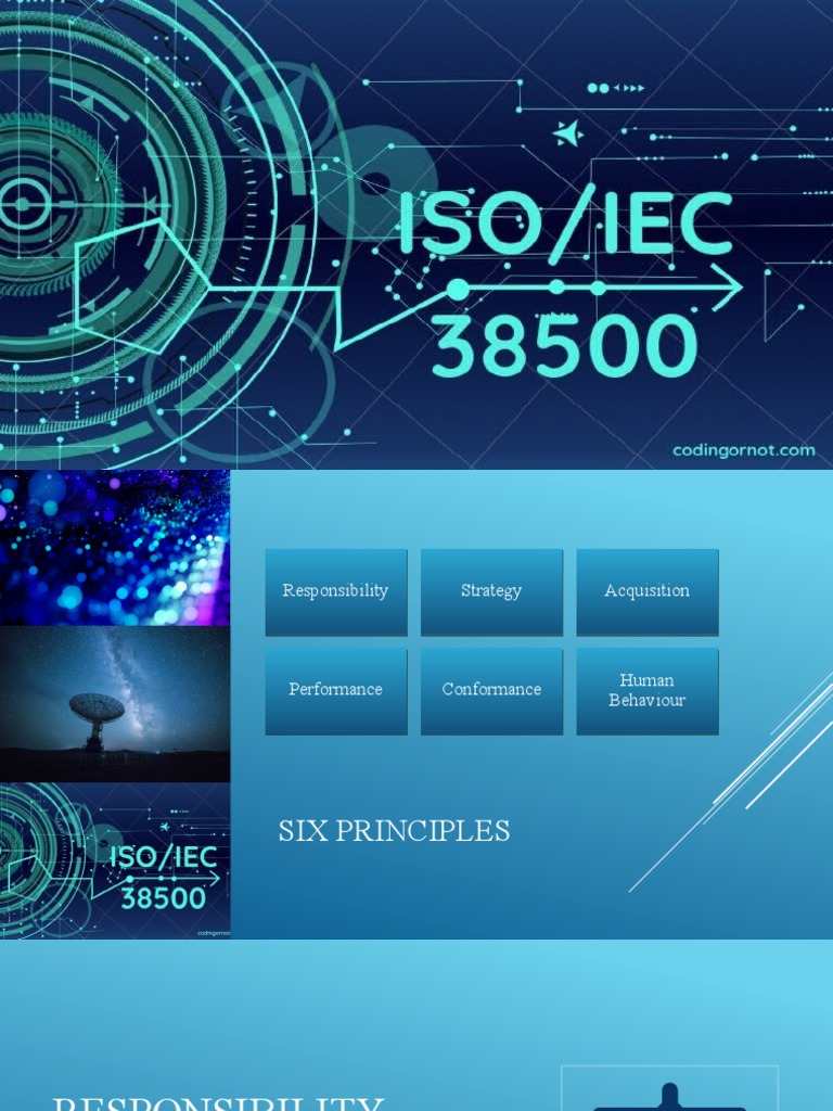 ISO/IEC 38500 Principles Overview | PDF | Business | Computers