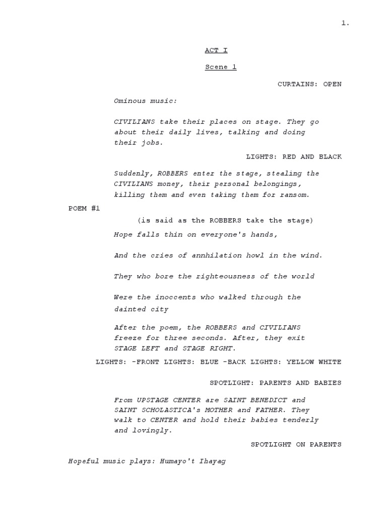 Script CL Saint Benedict 1 | PDF