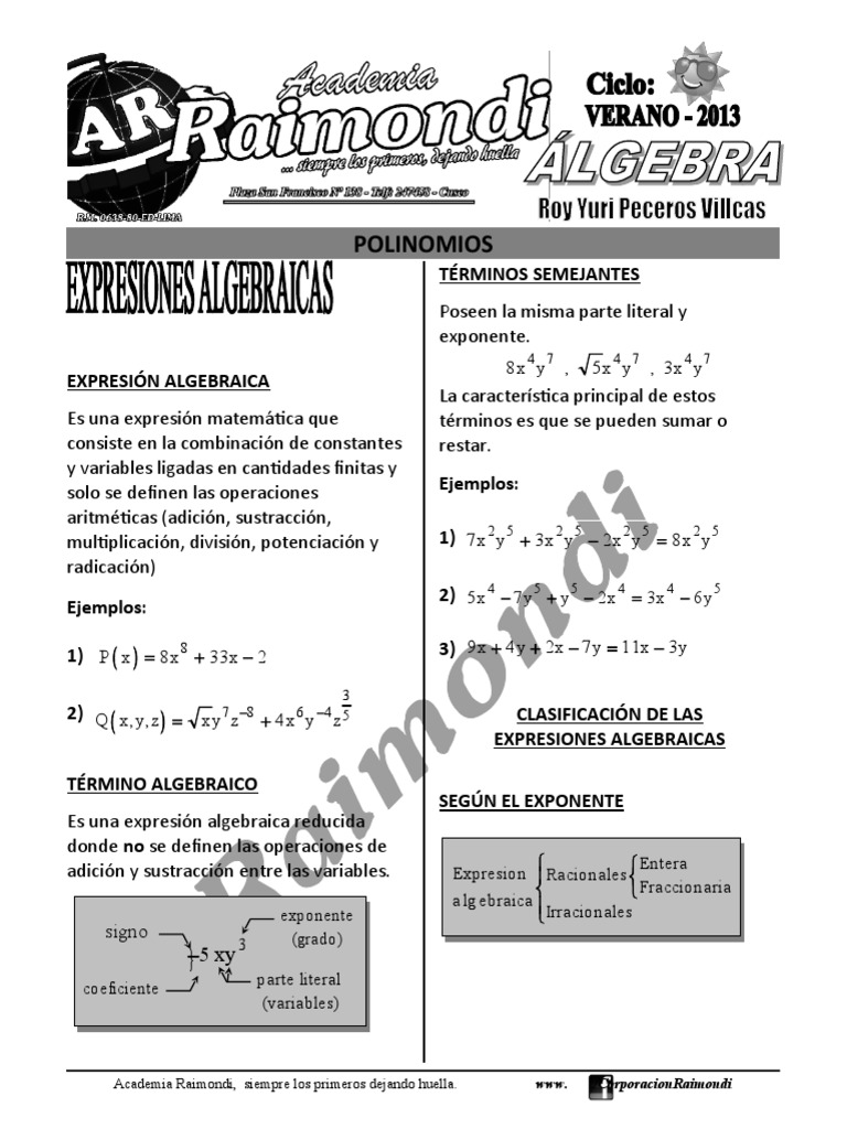 POLINOMIOS | PDF | Ciencia computacional | Álgebra