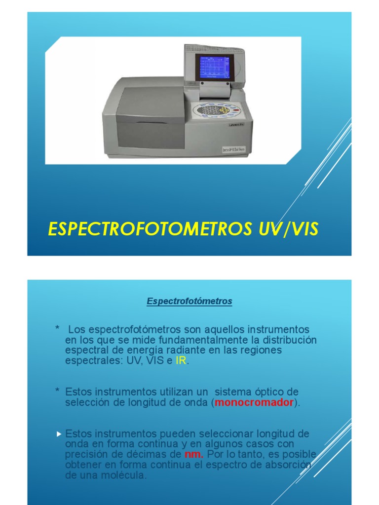 Calibracion Espectrofotometros Uv-Vis | PDF | Espectrofotometria | Olas