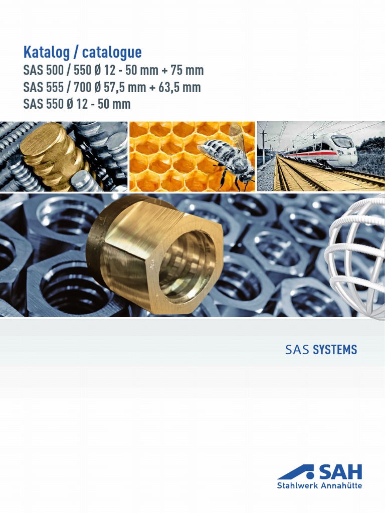 Sas 500 O12 50mm Sas 555 700 O63 5 MM and Sas 550 O12 50mm | PDF ...