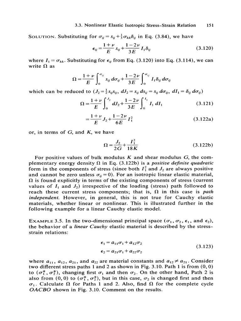 3.3. Nonlinear Elastic Isotropic Stress-Strain Relation 151 Erij | PDF ...