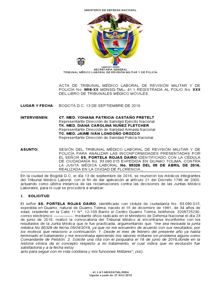 Ss. Portela Rojas Dairo | PDF | Ansiedad | Diagnostico medico