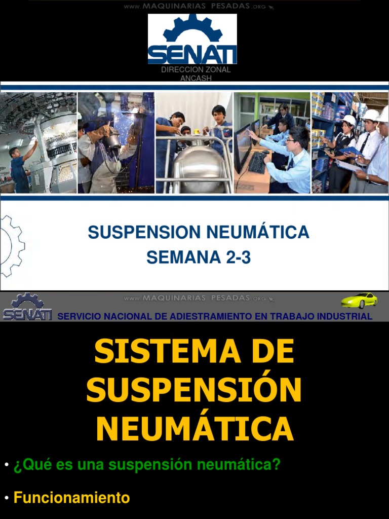 Funcionamiento de la Suspensión Neumática | PDF | Eje | Neumática