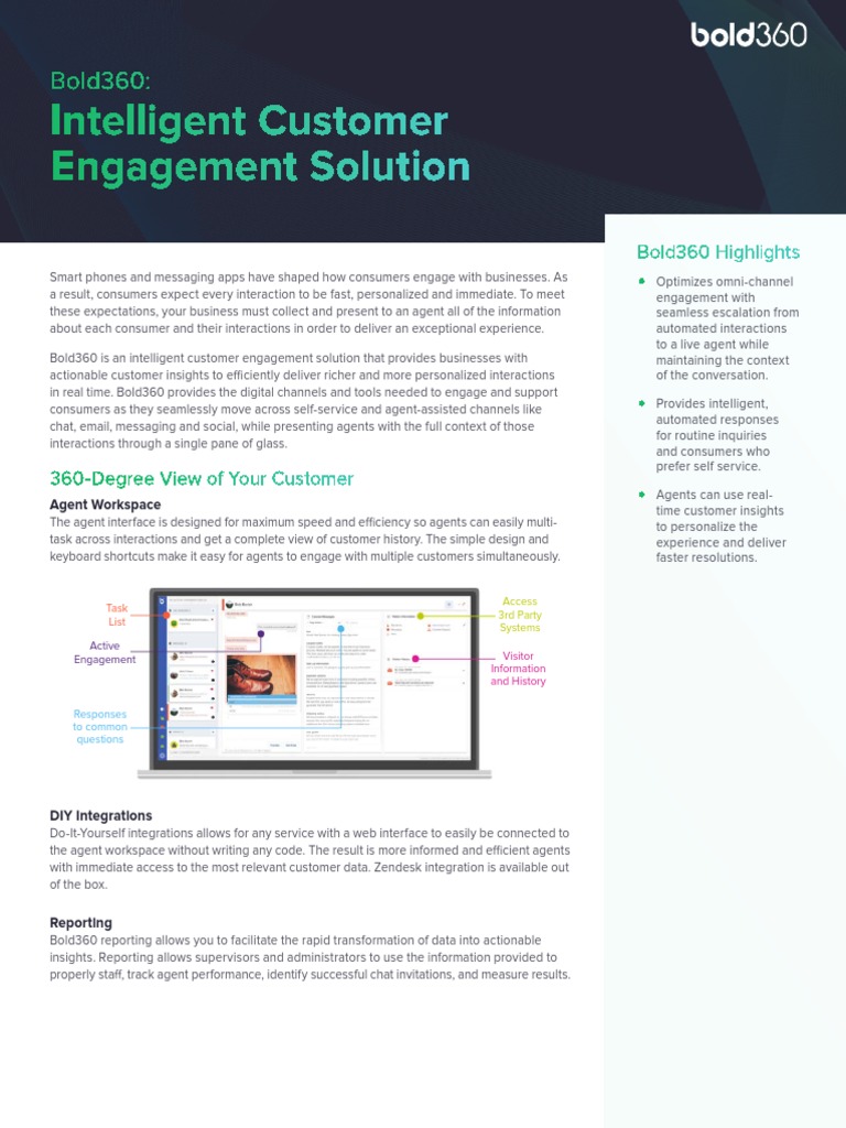 Brochure Bold360 Agent Overview - Datasheet PDF | PDF | Facebook | Application Programming Interface