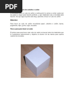 Cómo hacer un cubo de papel | PDF