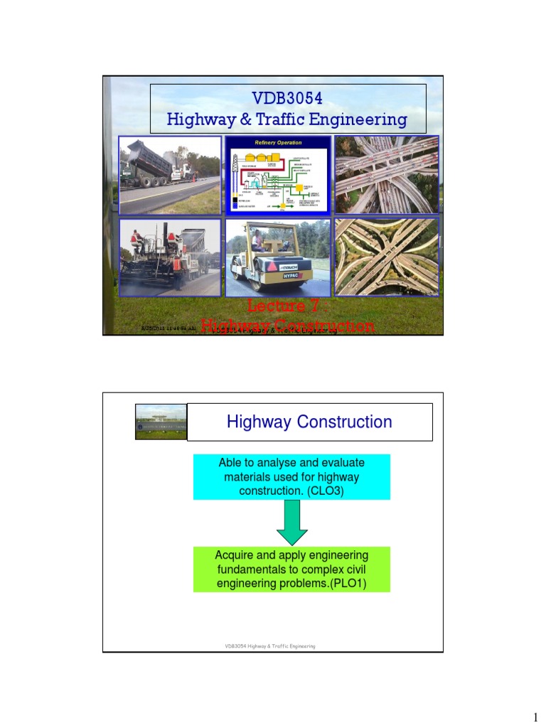 7-Highway Construction | PDF | Road Surface | Road