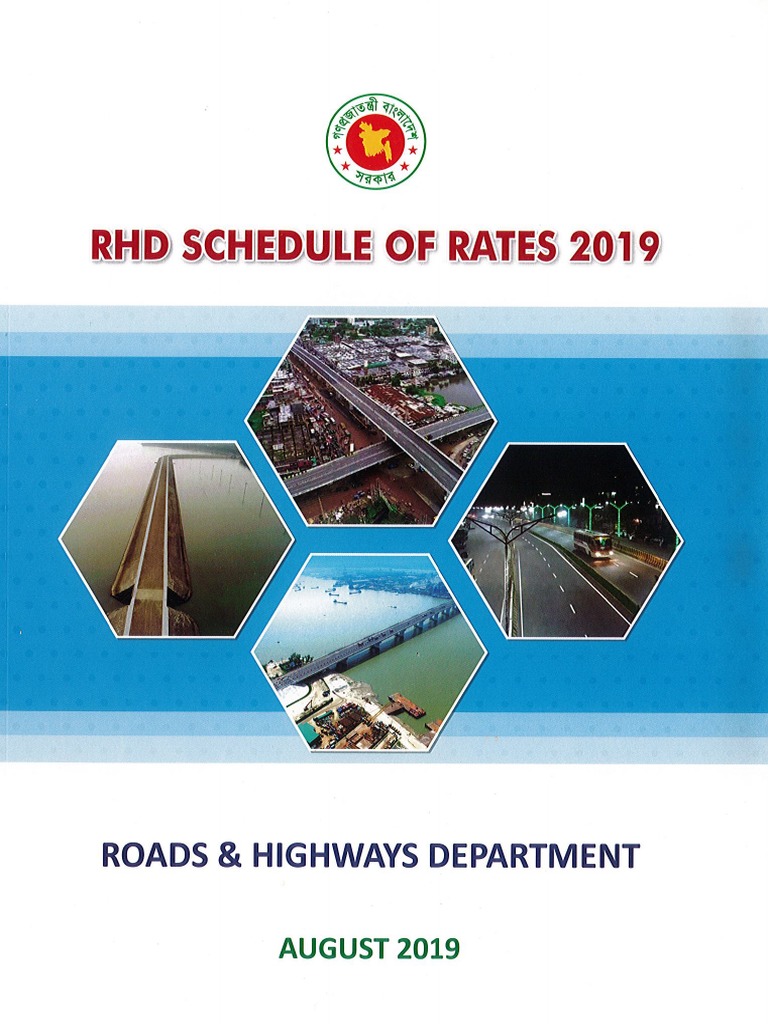 RHD Schedule of Rates 2019 | PDF