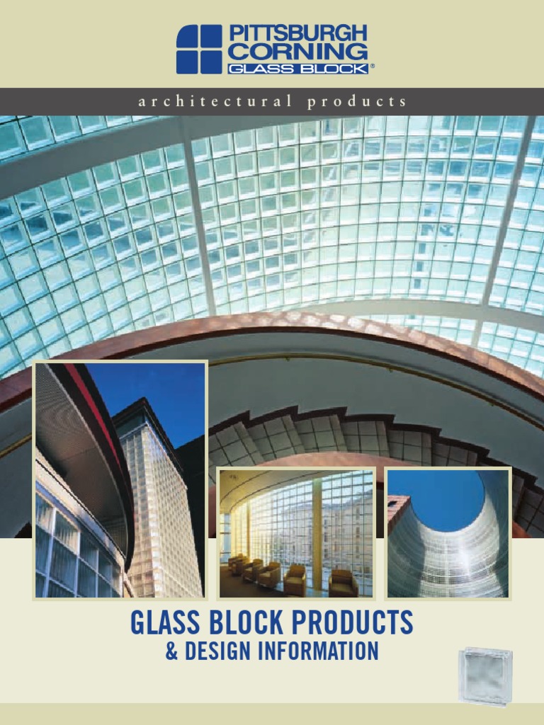Glass Block Products: & Design Information | PDF | Glasses | Economic ...