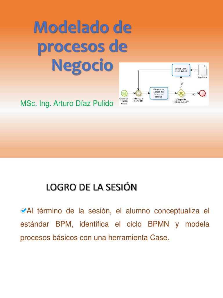 Modelado de Procesos con BPMN y CASE | PDF | Tecnologías de la información | Business