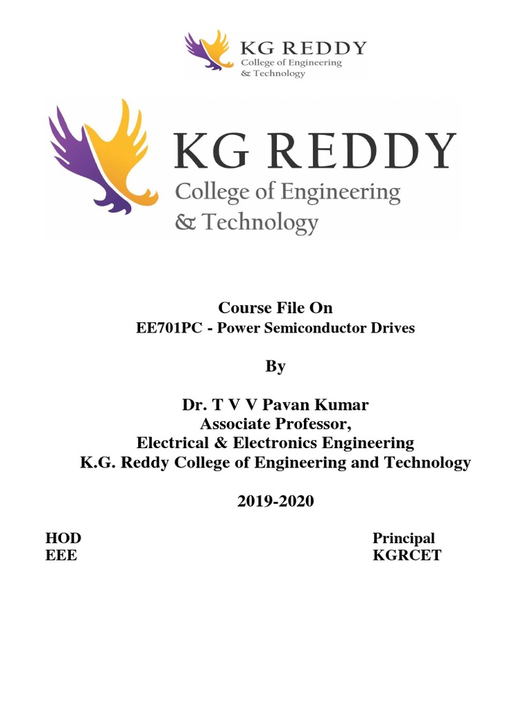 Power Semiconductor Drives Course File | PDF | Electric Motor | Power ...