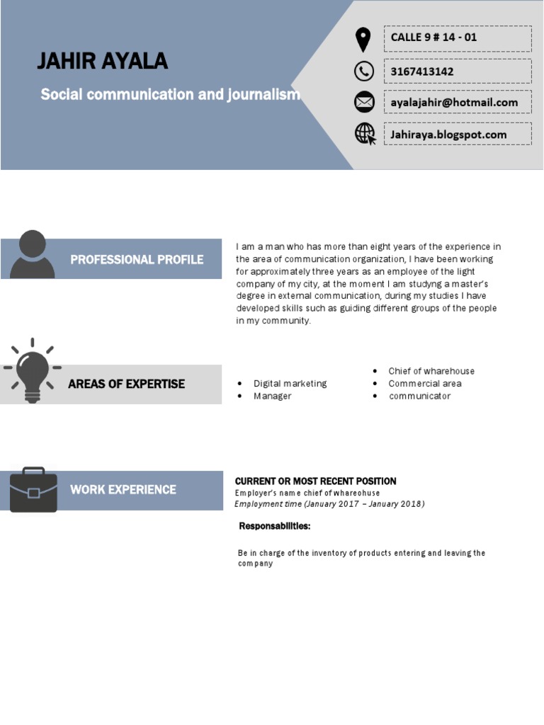 Curriculum - Vitae - Format JAHIR | PDF | Behavior Modification | Communication