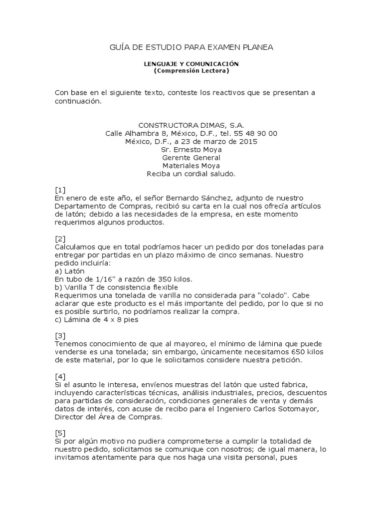 Guía de Estudio para Examen Planea | PDF | Globalización | Crecimiento ...