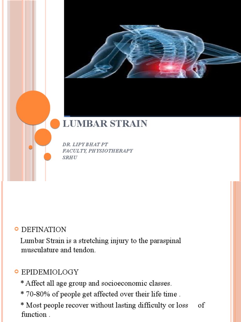 Lumbar Strain | PDF | Back Pain | Abdomen