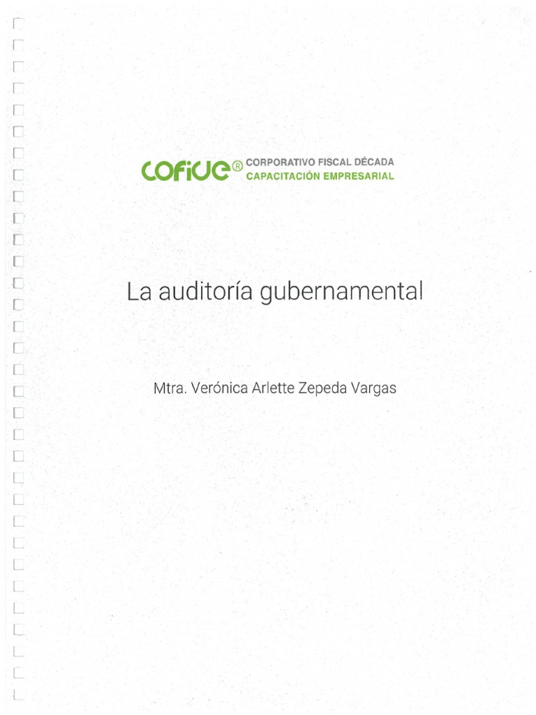 Auditoria Gubernamental - Cofide PDF | PDF