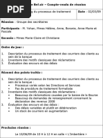 Modèle de procès-verbal de réunion | PDF