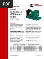 Generator Set Data Sheet | PDF | Radiator | Diesel Engine