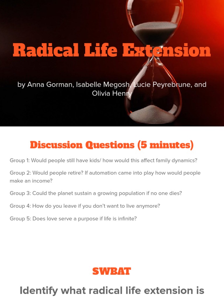 Radical Life Extension | PDF | Ageing | Life Extension