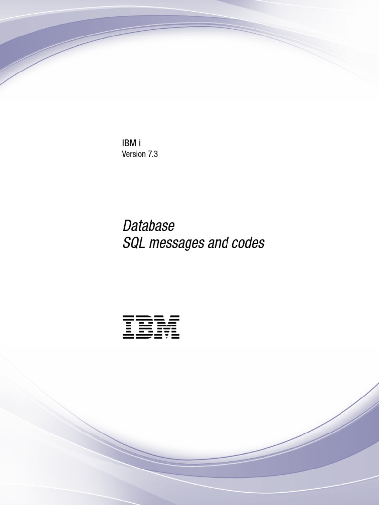 Database SQL Messages and Codes: Ibm I | PDF | Relational Database | Xml