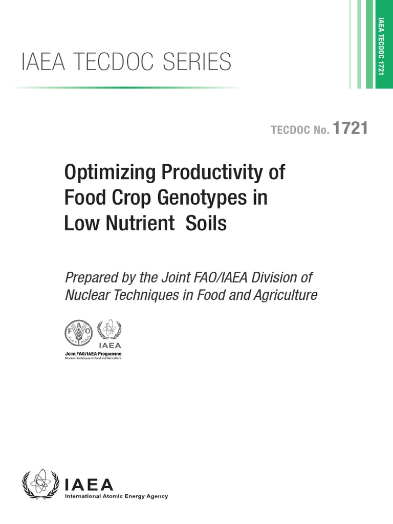 Iaea Tecdoc Series: Optimizing Productivity of Food Crop Genotypes in ...