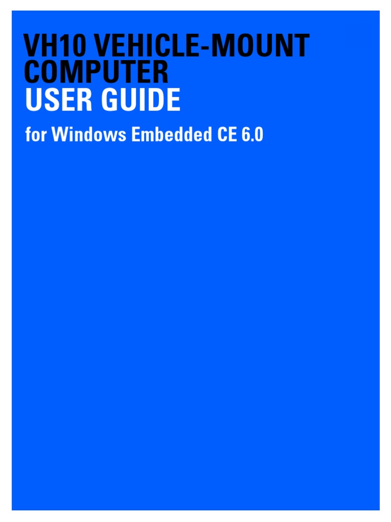 User Guide: Vh10 Vehicle-Mount Computer | PDF | Wi Fi | Computer Keyboard