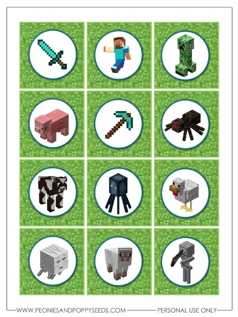 Minecraft Printable Party 1 PDF | PDF