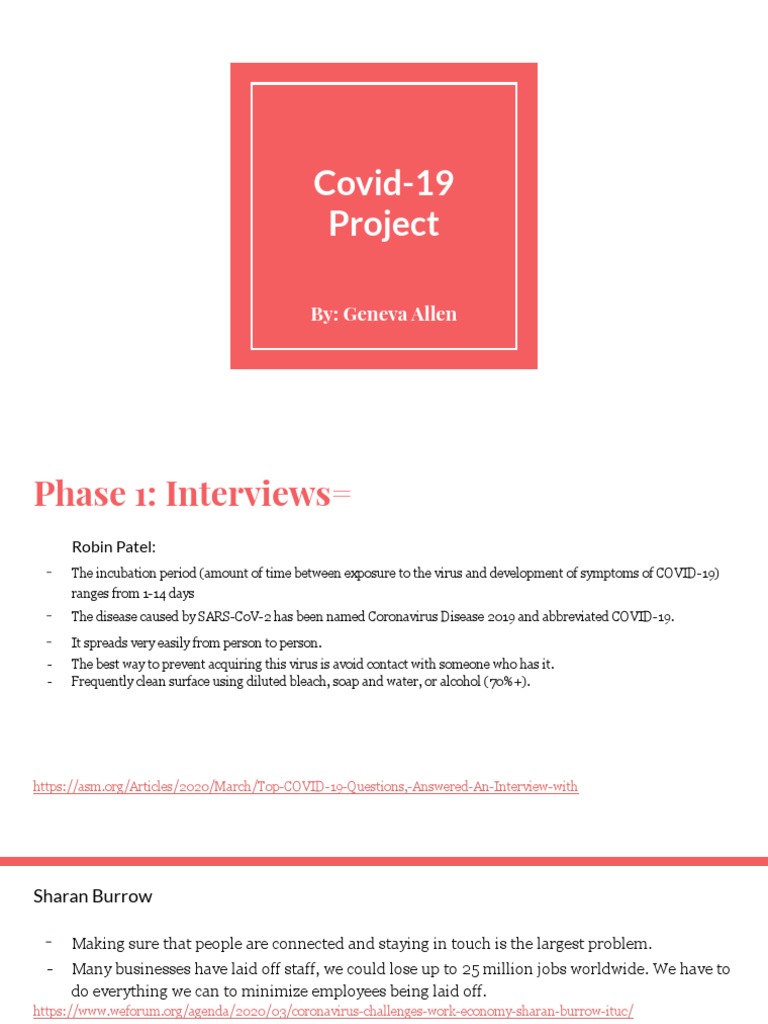Covid-19 Project | PDF | Prototype | Virus