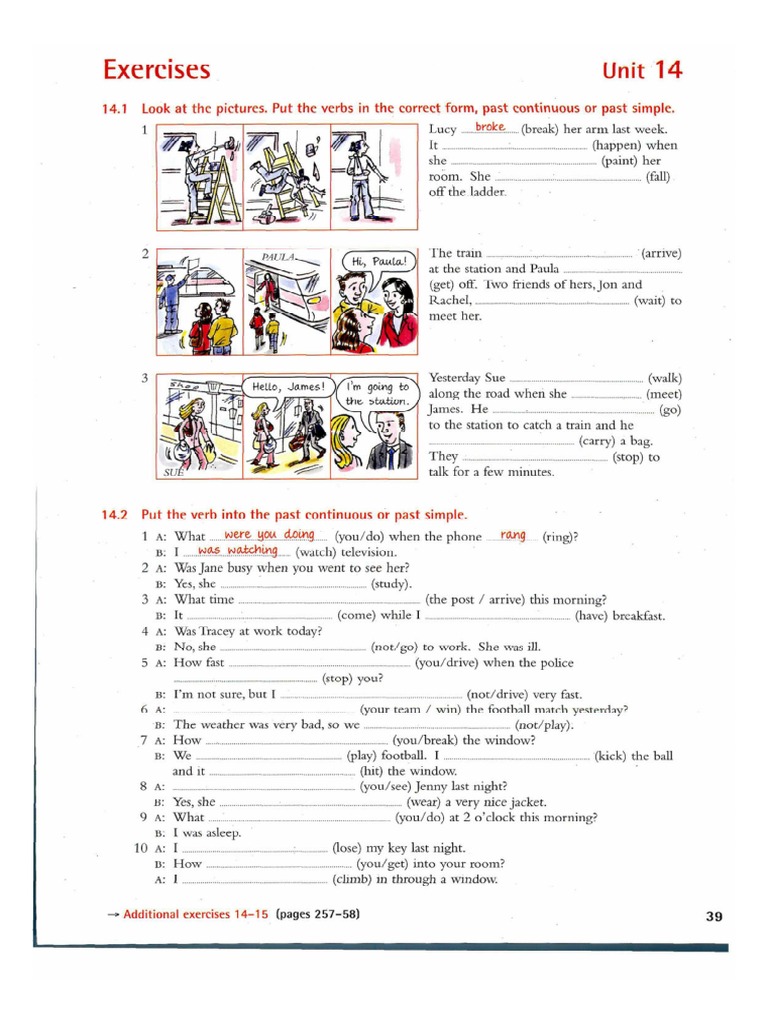 Past Simple and Continuous | PDF