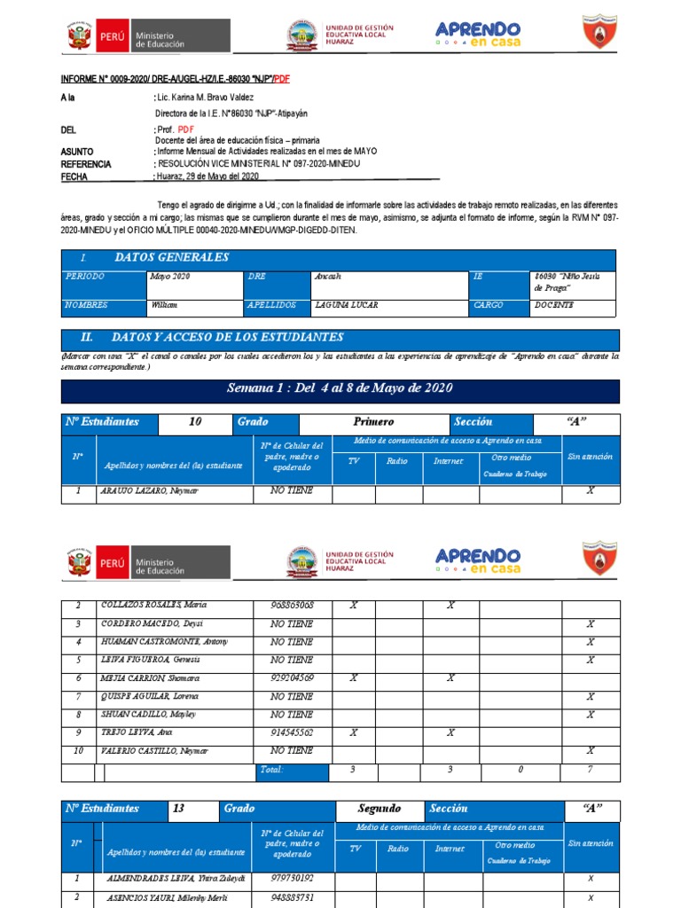 °formato 1 - IE 86030 NJP - Primaria | PDF | Tecnología de información ...