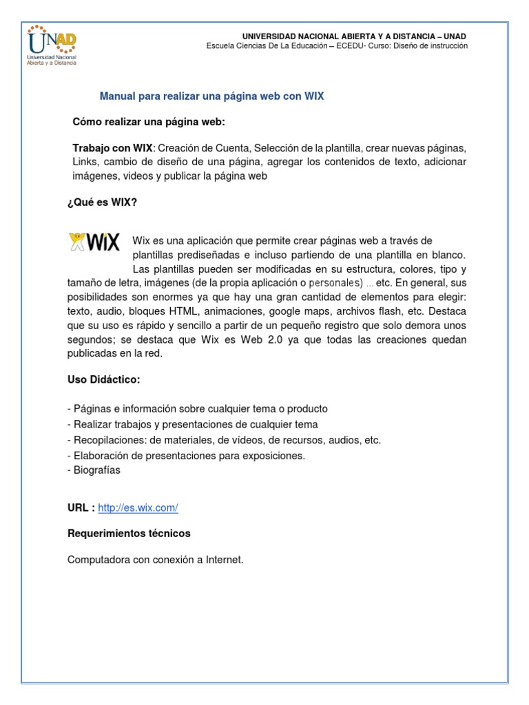 Manual WIX | PDF | Página web | Red mundial