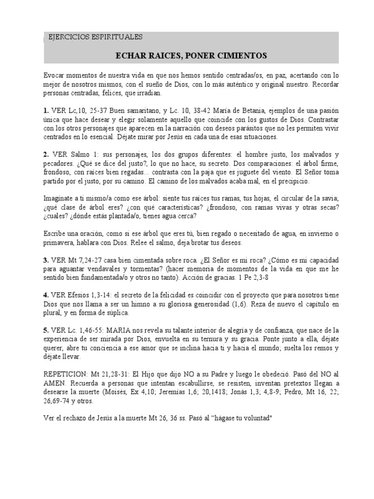 Echar Raíces, Poner Cimientos | PDF | Textos Religiosos | Religión y creencia