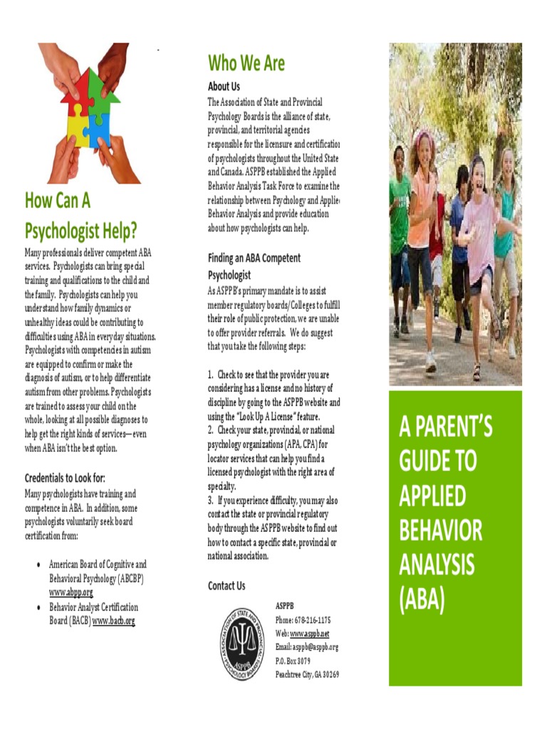 A Parent'S Guide To Applied Behavior Analysis (ABA) : Who We Are ...