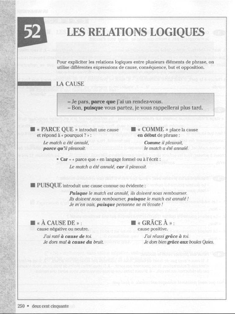 Relations Logiques 600 PDF | PDF