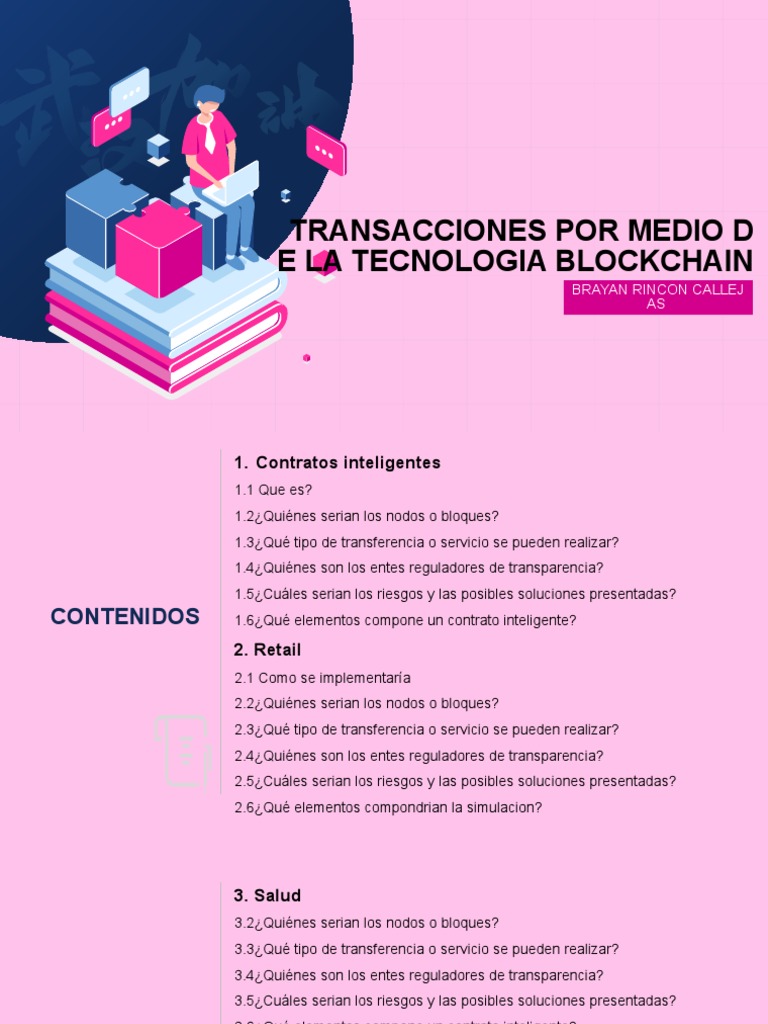 Transacciones Blockchain: Contratos y Aplicaciones | PDF | Informática ...