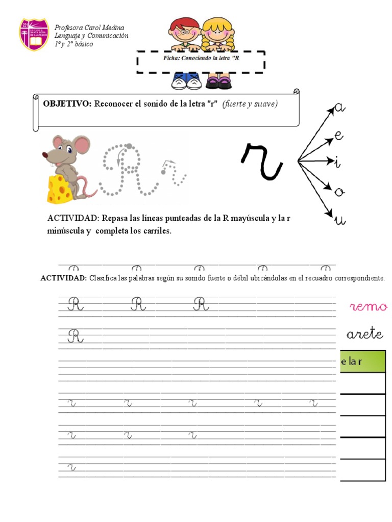 Ficha Letra R | PDF