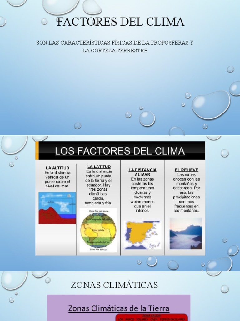 Factores Del Clima Clase Grado 4 | PDF