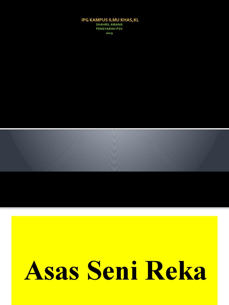 ASAS SENI REKA uNsuR sEnI | PDF