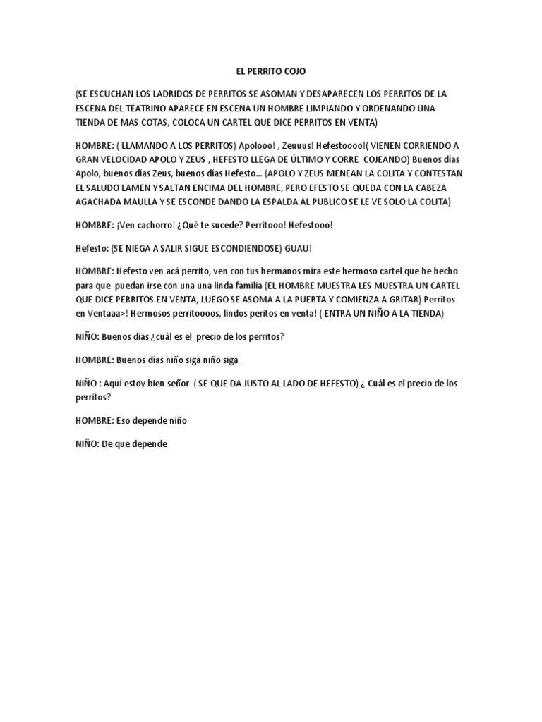 El Perrito Cojo en Venta | PDF